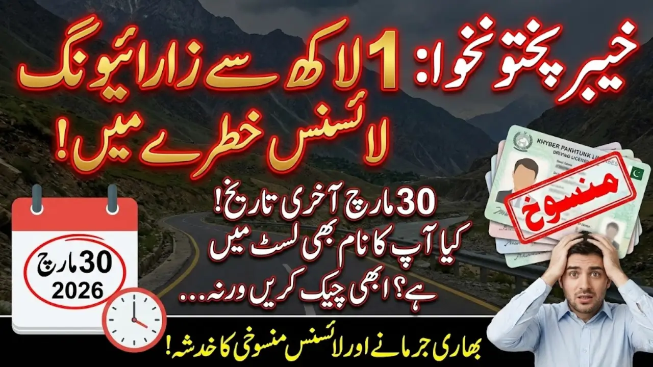 KP Sets March 30, 2026 Deadline to Clear Pending Driving Licence Cards ...