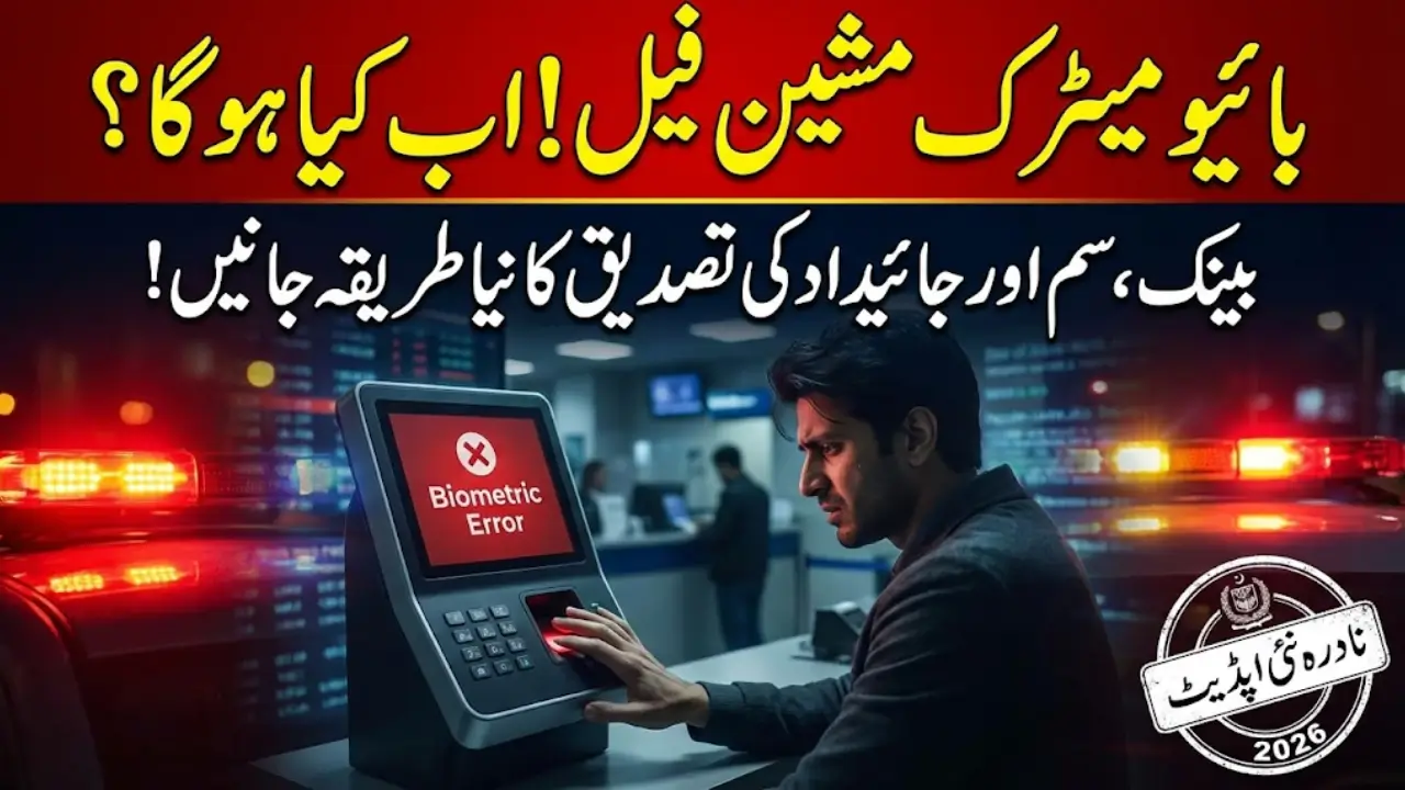 NADRA Facial Recognition 2026 – Solve Faded Fingerprint Issues Instantly
